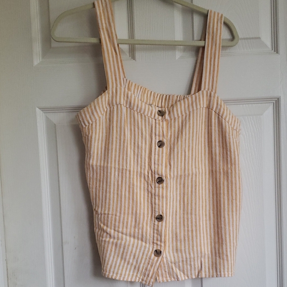 J. Crew | Tops | J Crew Cream Buttoned Fitted Tank Top | Poshmark